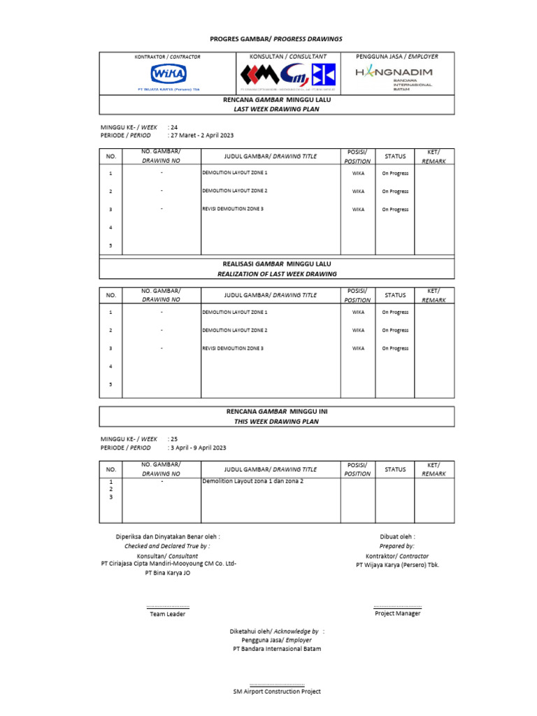 Progres Gambar W24 | PDF