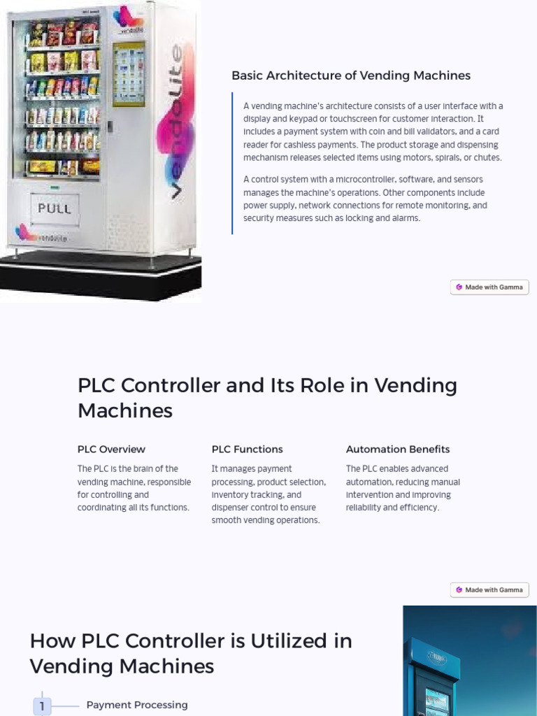 Basic Architecture of Vending Machines | PDF | Programmable Logic ...