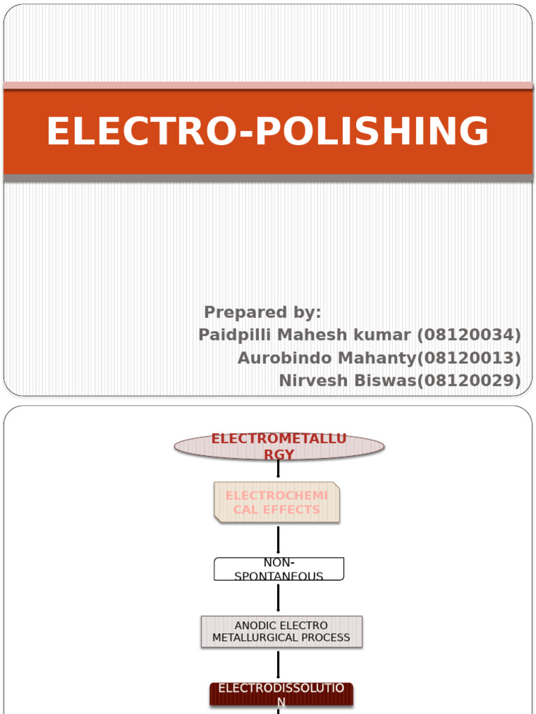 Electropolishing | PDF | Corrosion | Anode
