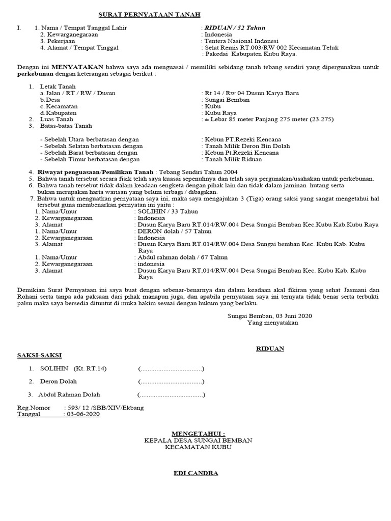 SPT & Surat PJB | PDF