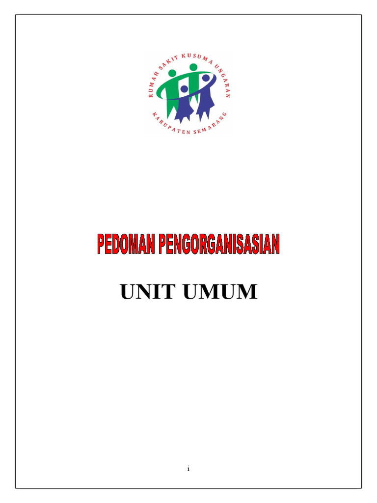 Pedoman Organisasi Unit Umum RS Kusuma | PDF | Bisnis | Teknologi ...