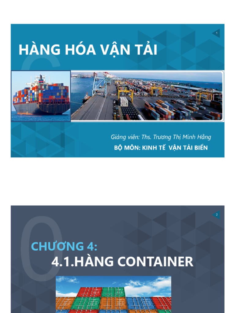 Chương 8 Hàng Container | PDF