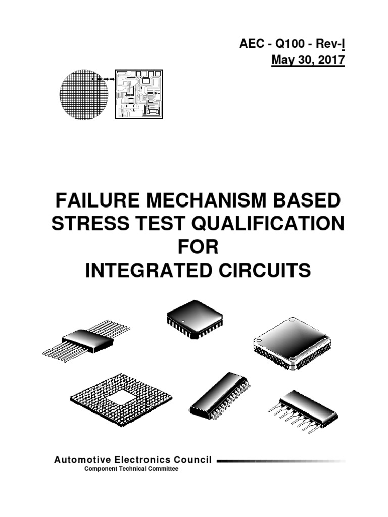 AEC Q100 Rev I | PDF | Electrostatic Discharge | Reliability Engineering