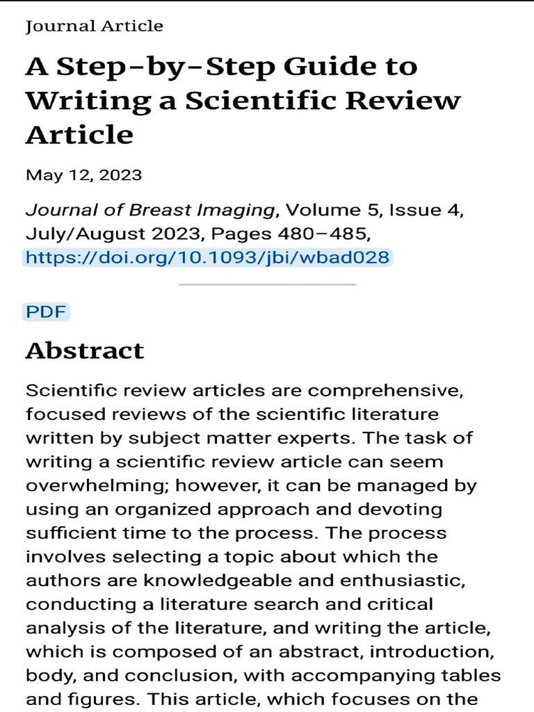 Scientific Writing | PDF