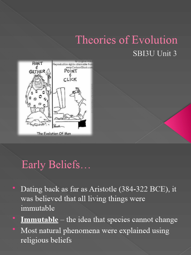 U3L1 Theories - of - Evolution | PDF | Geology | Evolution