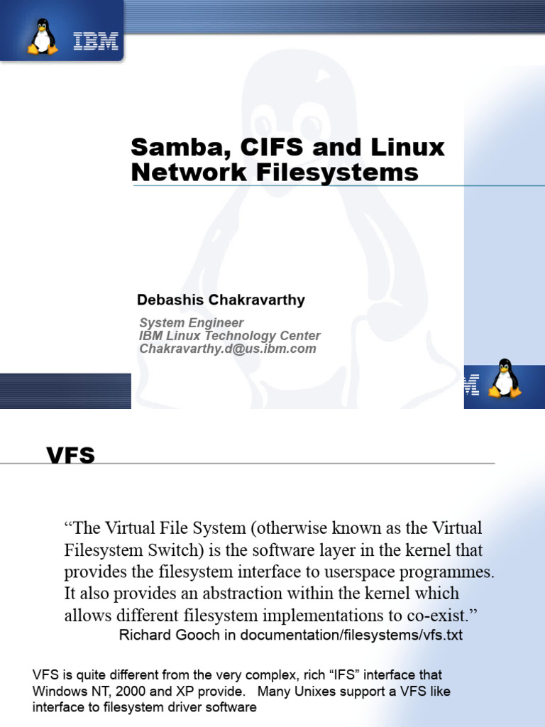 SambaCIFSLinux | PDF | File System | Computer Network