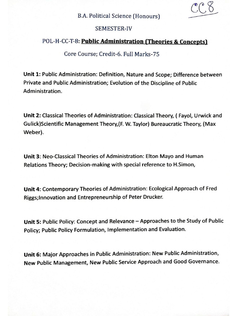 4th Sem Whole Syllabus Political Science Honours With History GE | PDF
