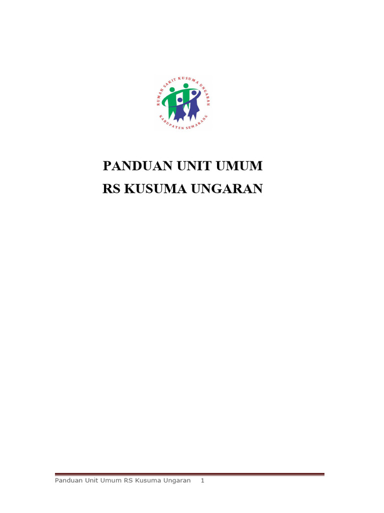 Panduan Unit Umum RS Kusuma Ungaran | PDF