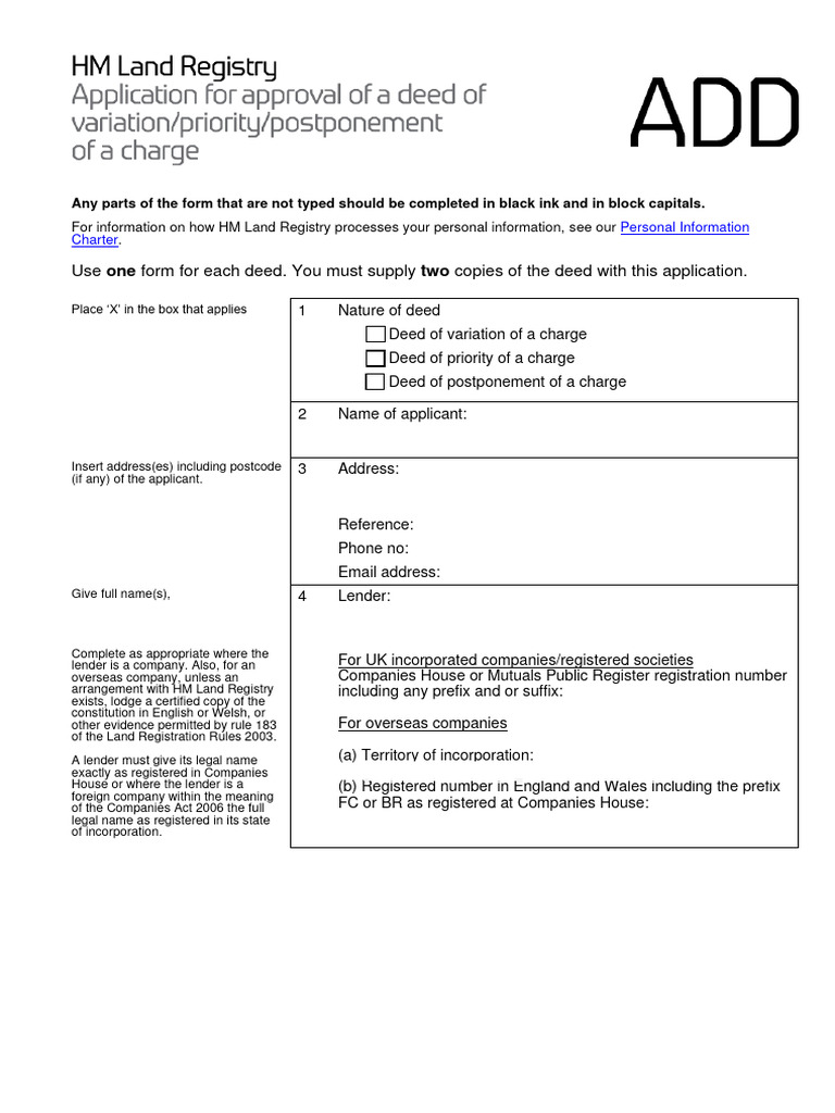 ADD Form | PDF | Fraud | Deed