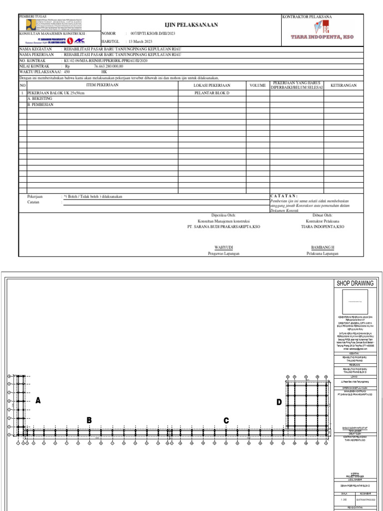 007-Ip-Pekerjaan Balok Pelantar Blok D | PDF