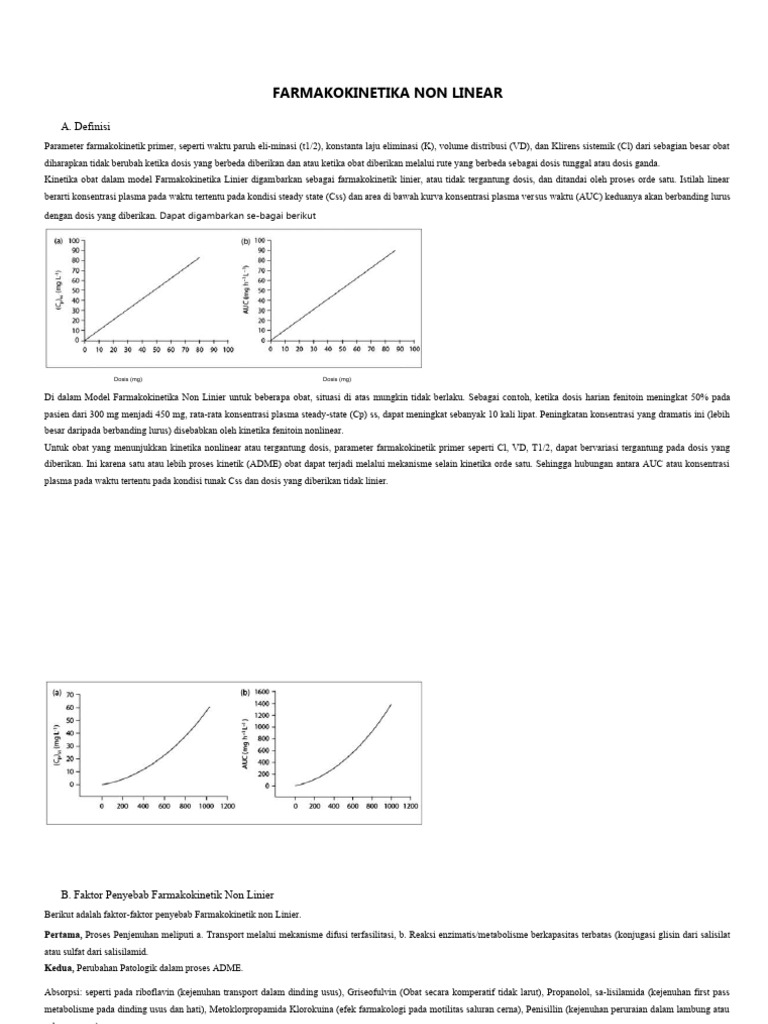 Farmakokinetika Non Linear | PDF | Sains & Matematika