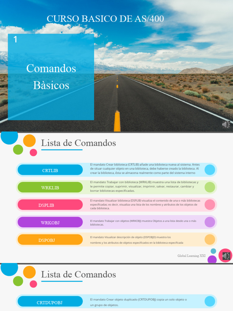 Comandos Básicos AS/400: Guía Rápida | PDF | Archivo de computadora ...