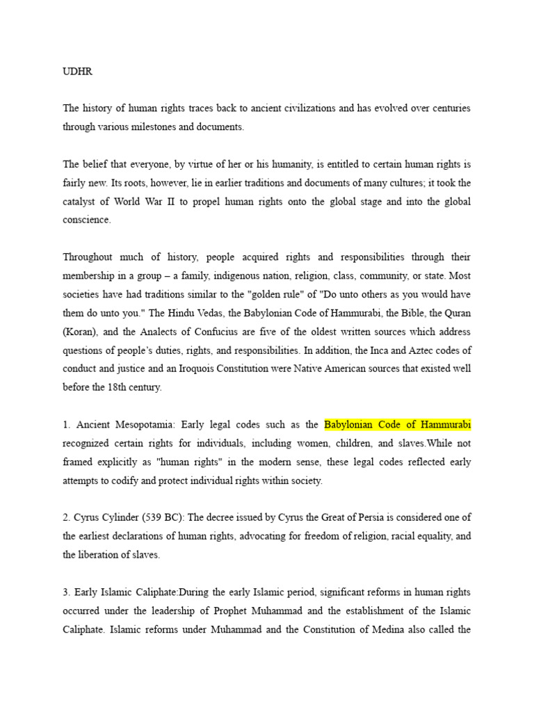 Human Rights First Internal | PDF | Human Rights | Treaty