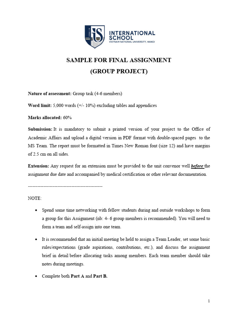 Sample For Final Project | PDF | Plagiarism | Scenario Planning