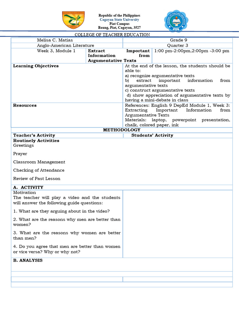 3.DLP in English 9 | PDF | Human Communication | Teaching