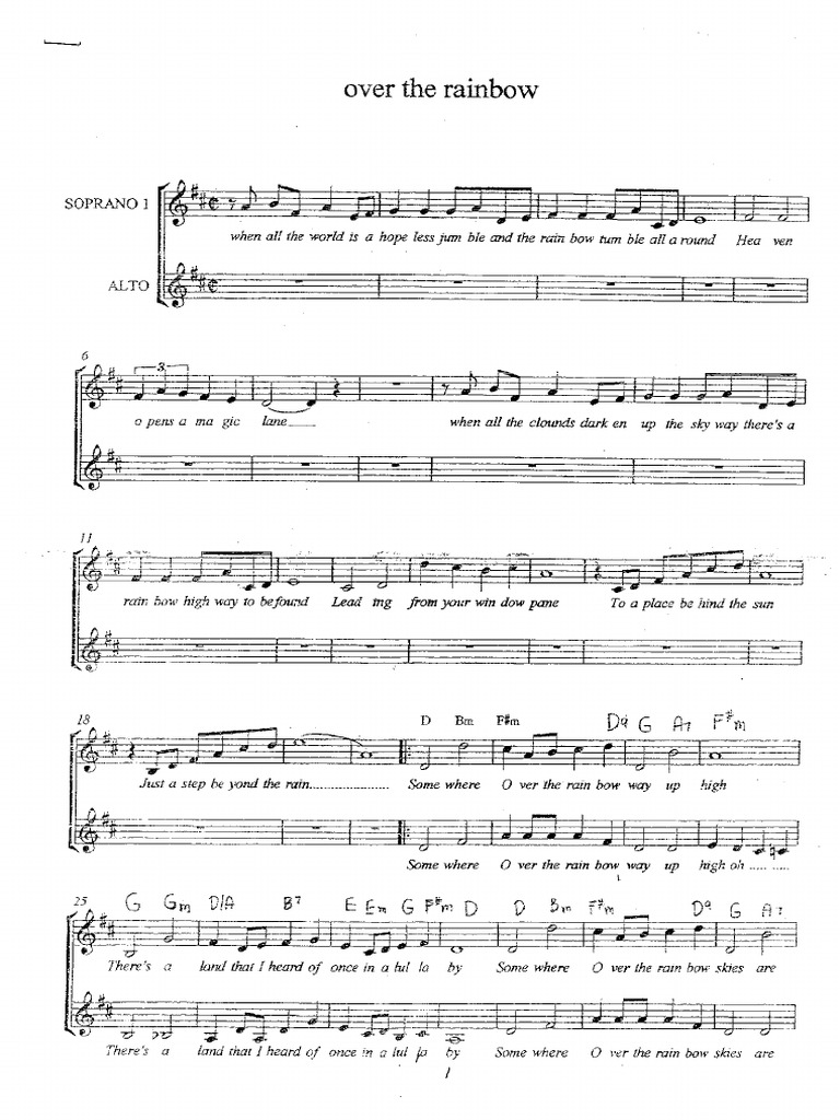 Over The Rainbow | PDF