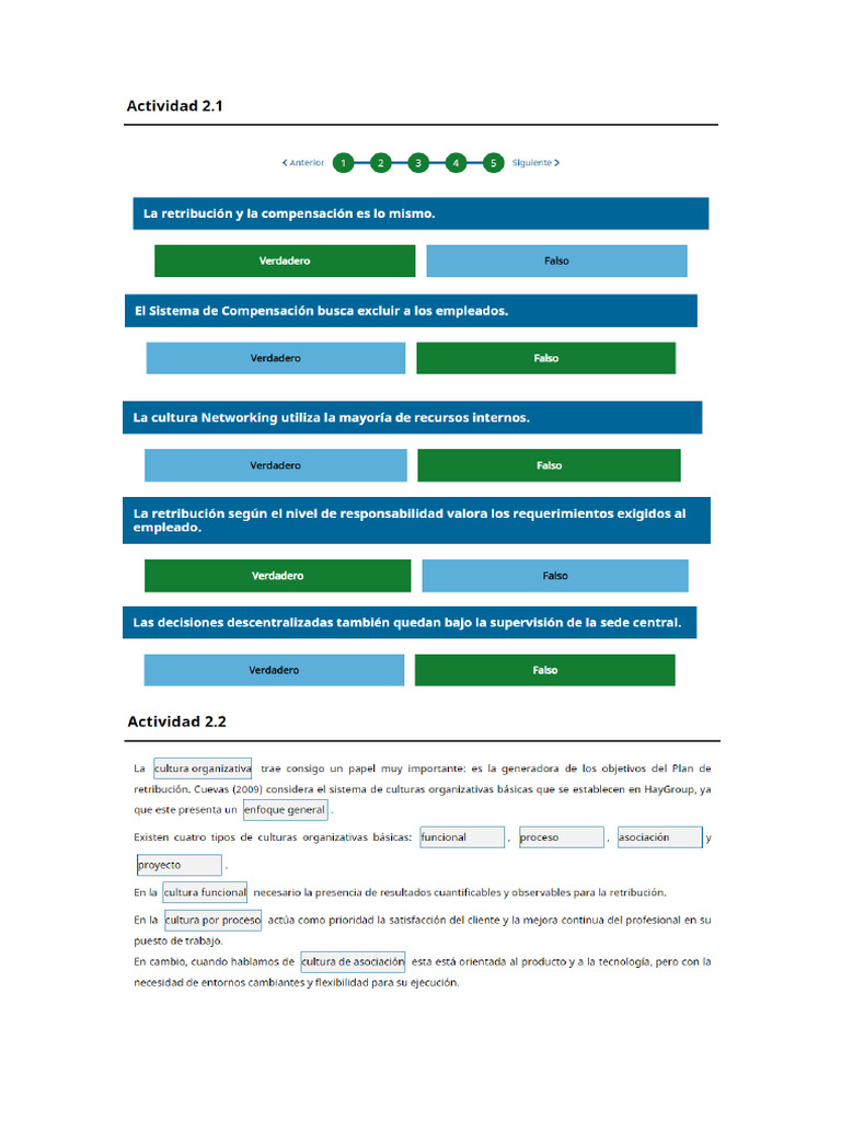 Unidad 2. Actividades | PDF