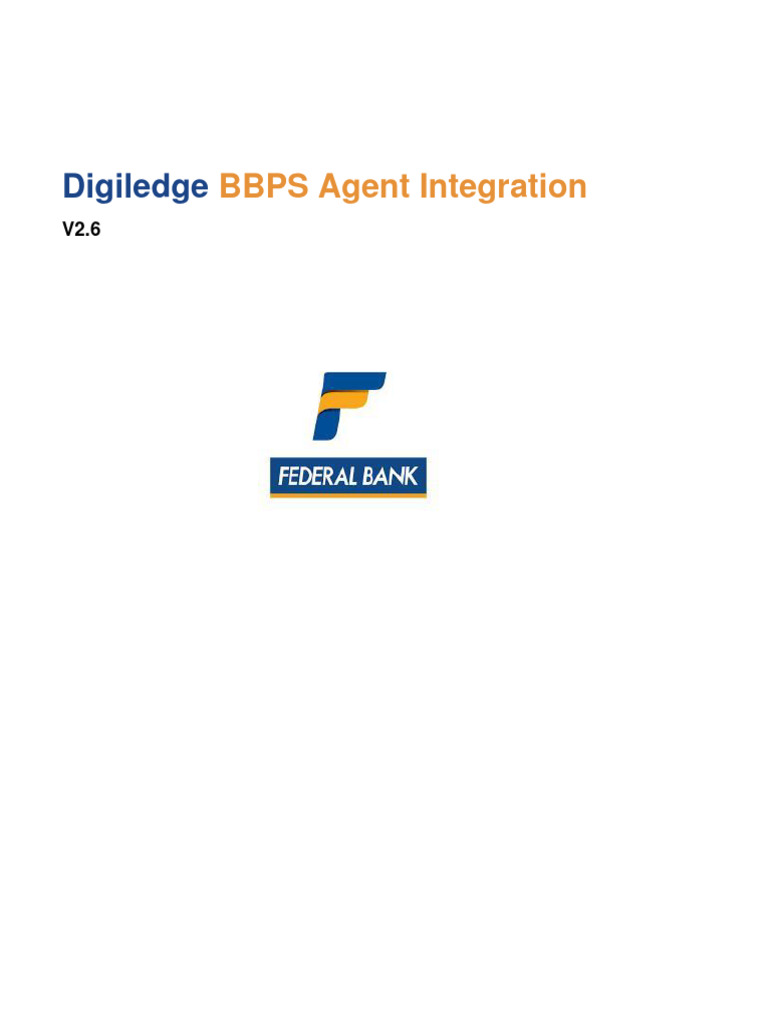 BBPS Agent Integration v2.6 | PDF | Parameter (Computer Programming ...