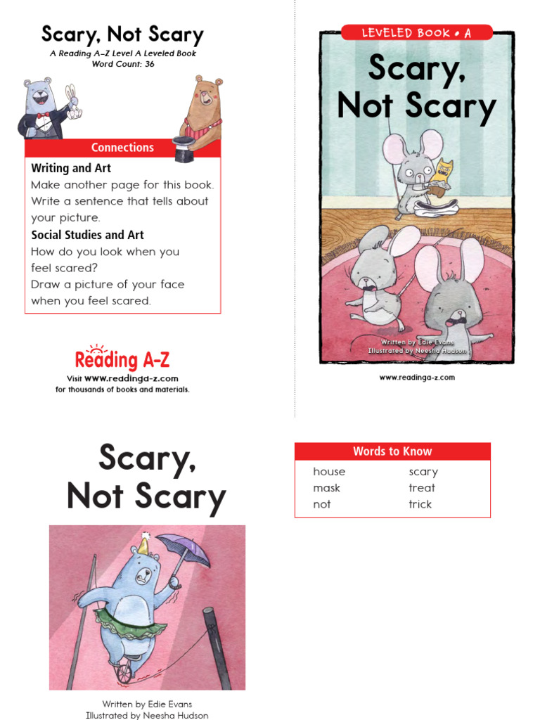 RAZ-A 099 Scary, Not Scary | PDF | Behavior Modification | Cognition