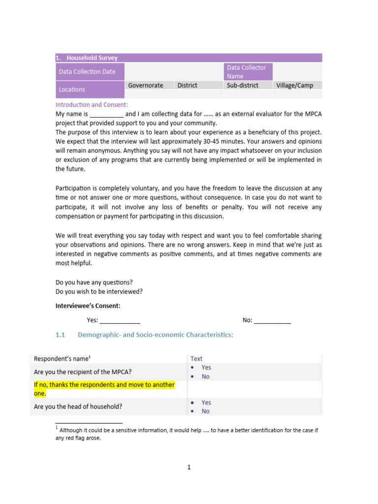 MPCA_Survey | PDF | Cost Of Living | Expense