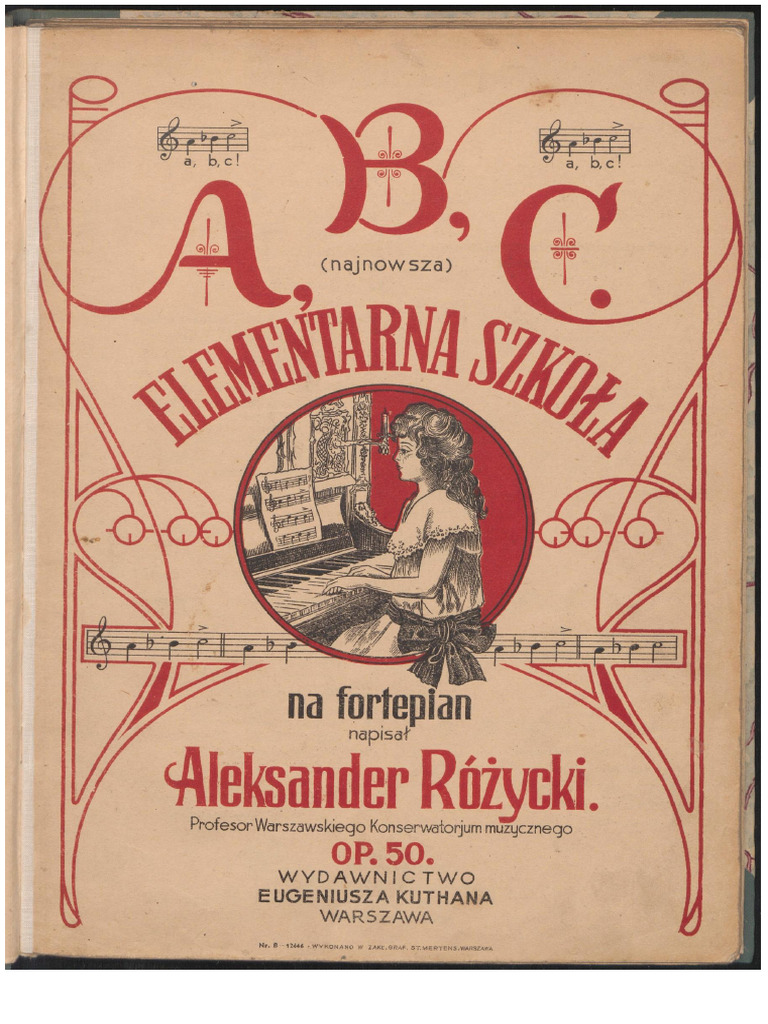 Różycki A. - ABC Elementarna Szkoła Na Fortepian | PDF