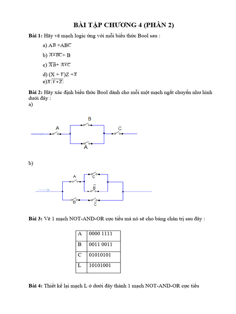 Bai Tap Chuong 4 (Phan 2) | PDF