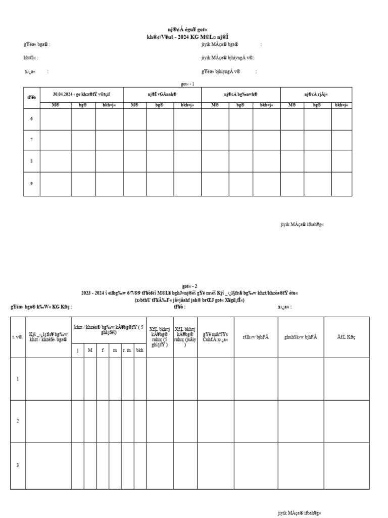 Result Analysis Format (2024) LKG To 9 | PDF