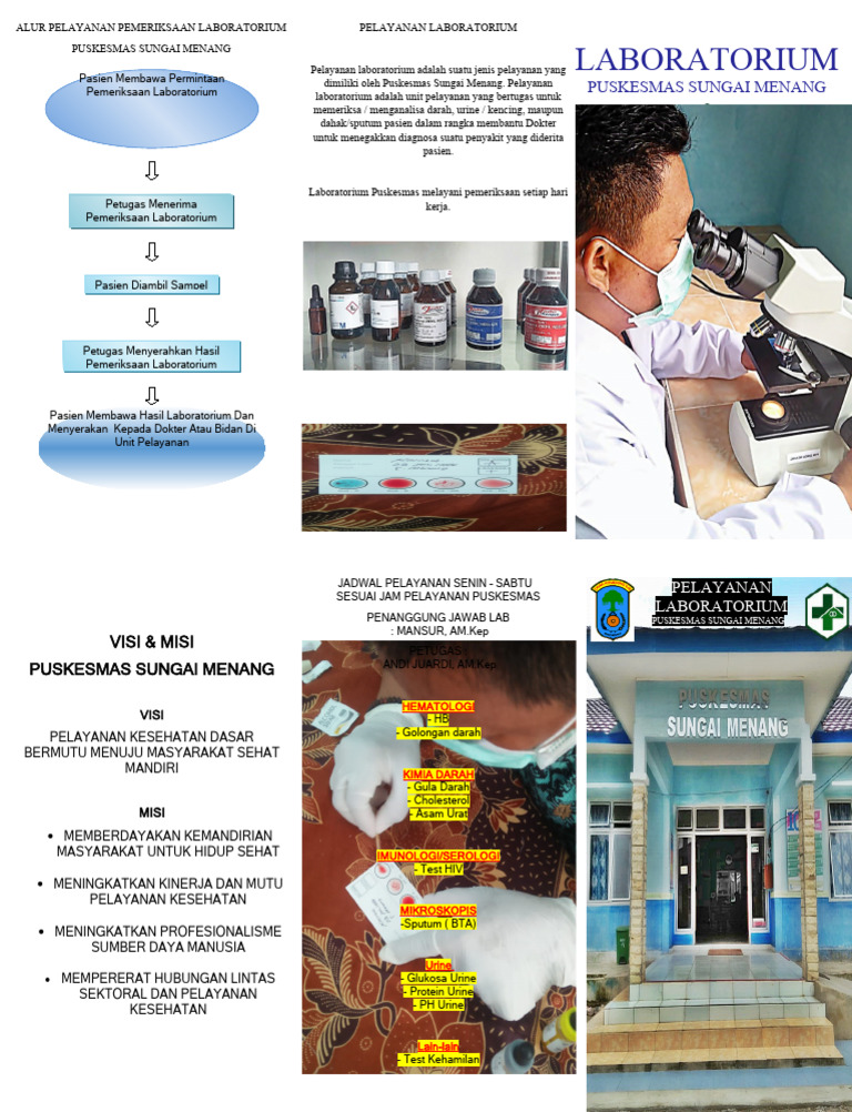Layanan Lab Puskesmas Sungai Menang | PDF