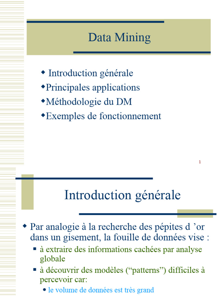 DM1 Introduction | PDF | Minage des données | Apprentissage automatique