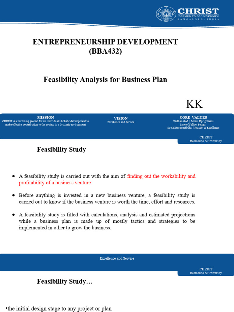 UNIT 4 Feasibility Analysis For Business Plan | PDF | Feasibility Study ...