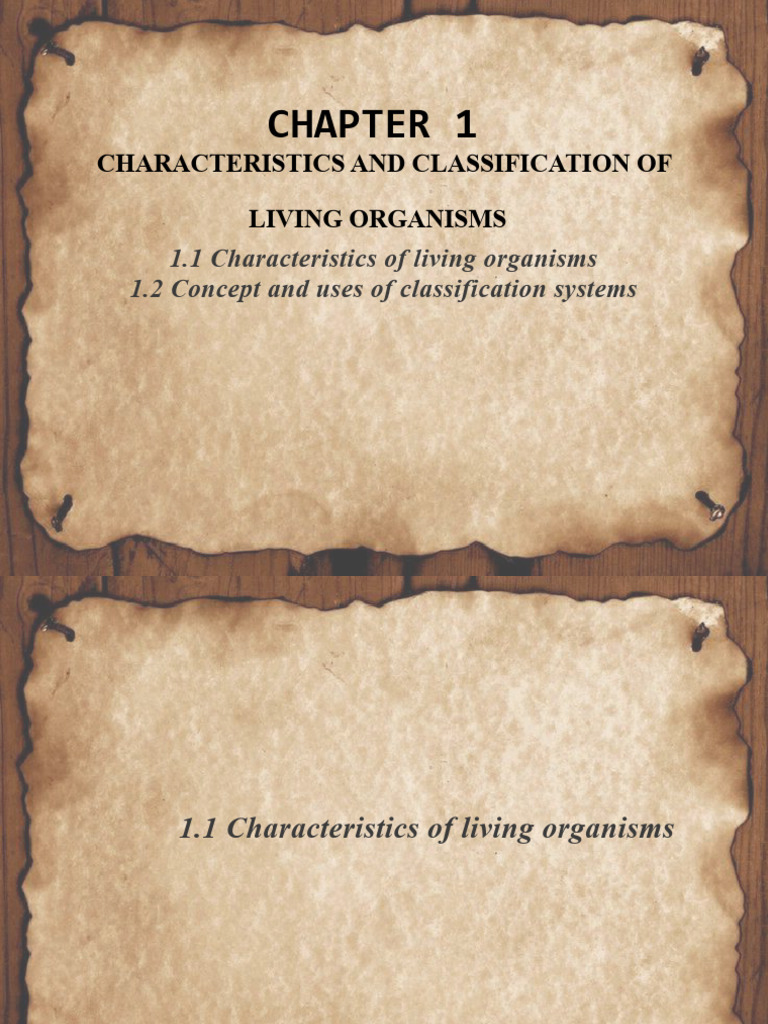 Characteristics & Classification of Living Organisms - 23 | PDF ...