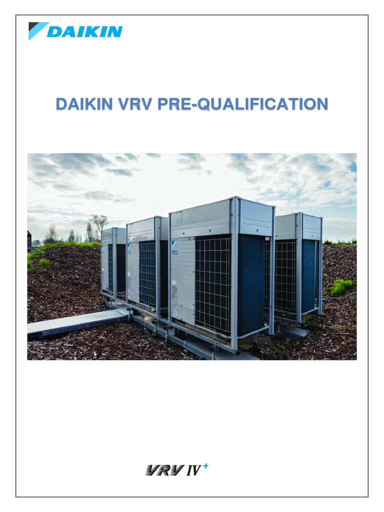 Daikin PreQualification (VRV) | PDF | Air Conditioning | Corporate Social Responsibility