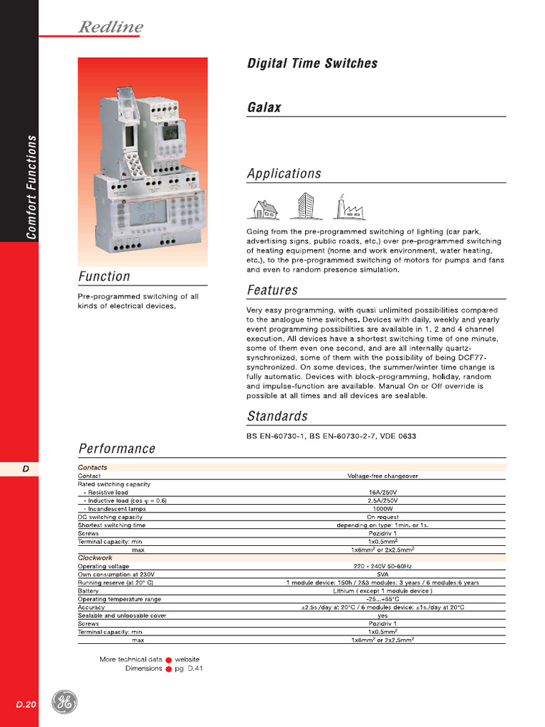 DIGITAL TIMER - GE | PDF