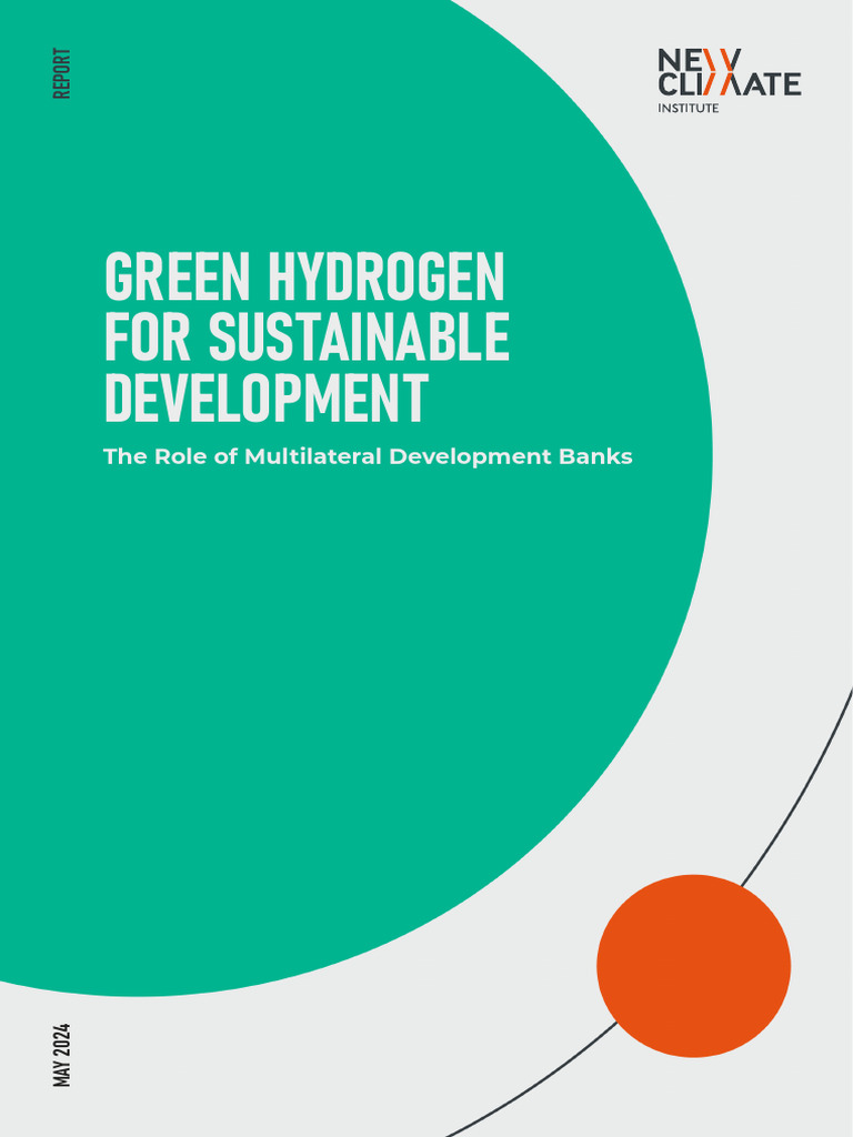 Green Hydrogen For Sustainable Development - The Role of Multilateral ... Green Hydrogen For Sustainable Development - The Role of Multilateral ...