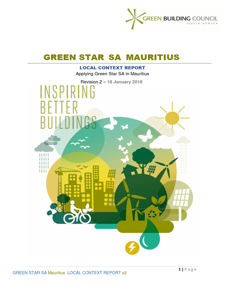 Green Star Africa Mauritius LCR Rev 2 Final | PDF | Water Scarcity ...