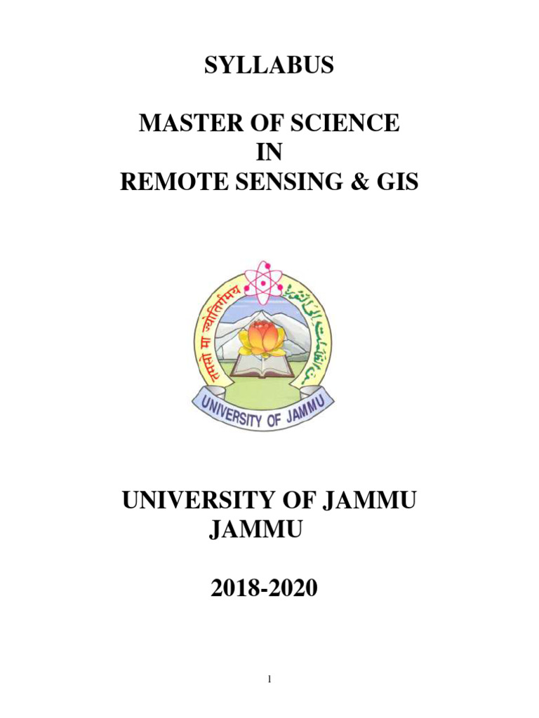 Remote - Sensing CBCS 2018 20 | Download Free PDF | Geographic Information System | Statistical ...