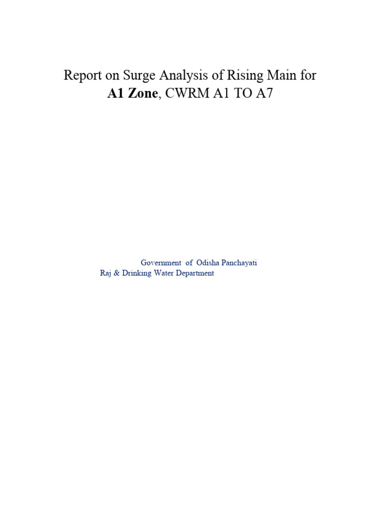 Surge Analysis Report A1 System 1 - R1 | PDF | Pump | Mechanical ...