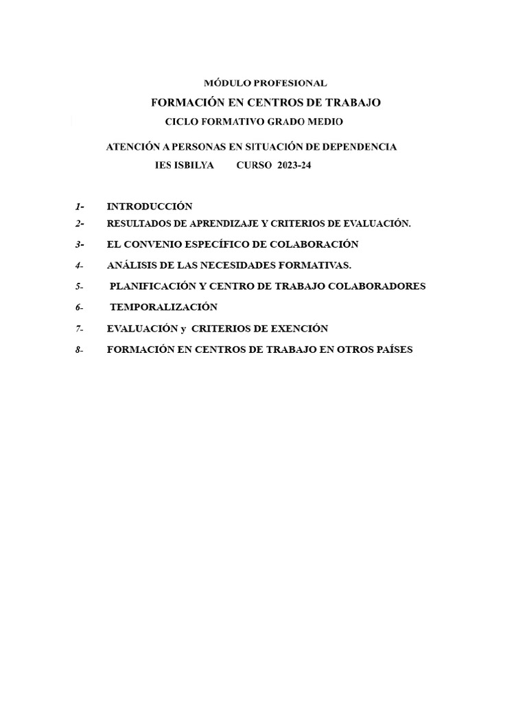 Módulo FCT Programación GM 23-24 | PDF | Evaluación | Maestros