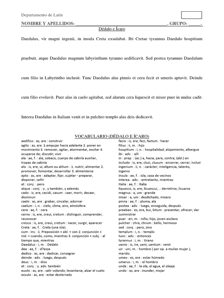 Dedalo Icaro PDF | PDF | Ciencias sociales | Historia