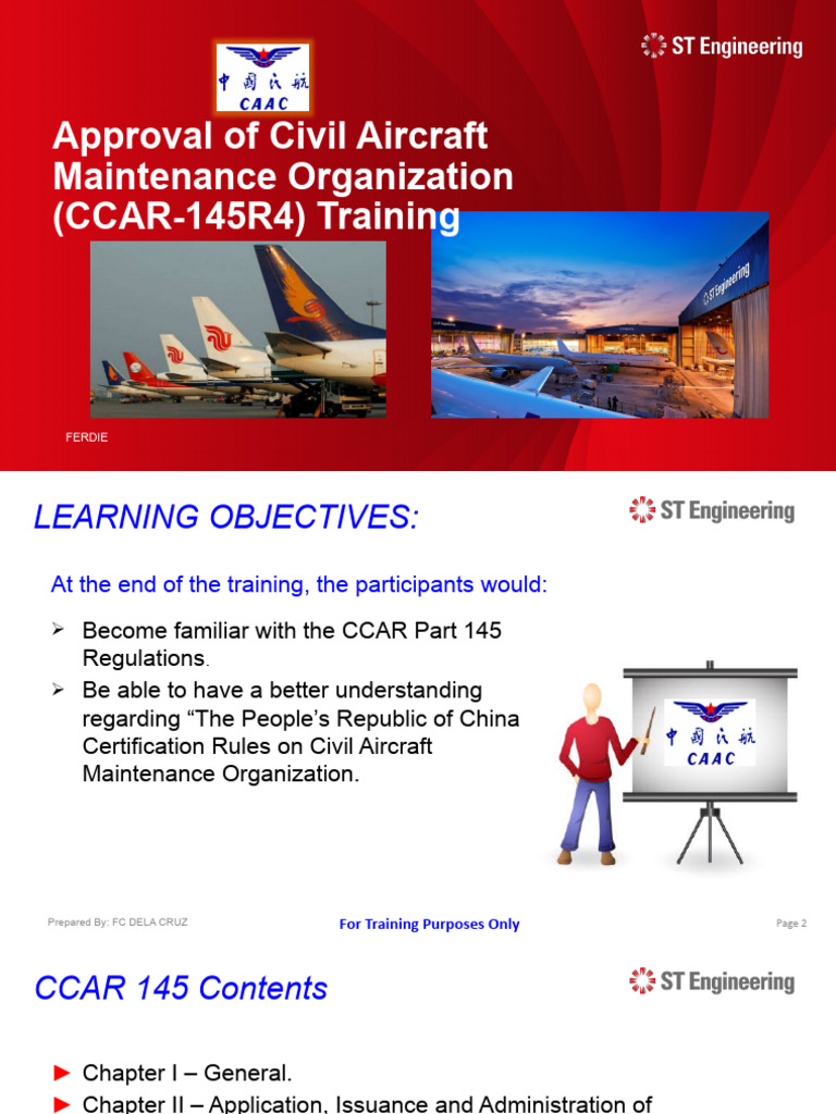 Approval of Civil Aircraft Maintenance Organization (CCAR-145R4 ...