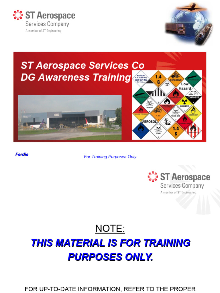Dangerous Goods Awareness Training | PDF | Dangerous Goods