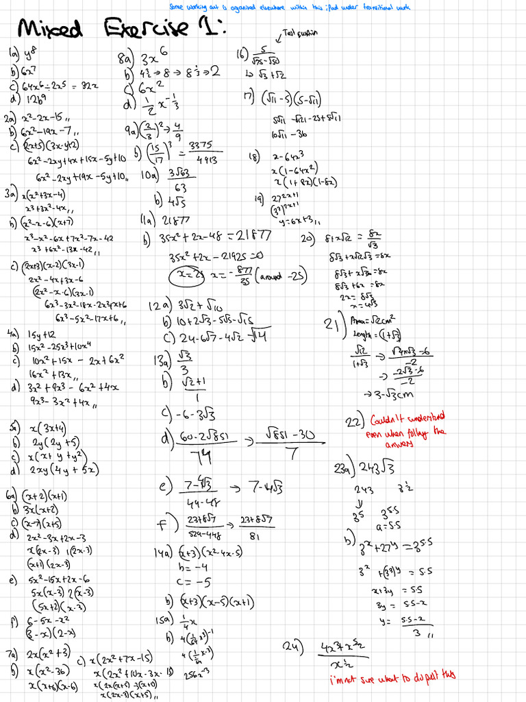 Mixed Exercise 1,2,3 2 | PDF