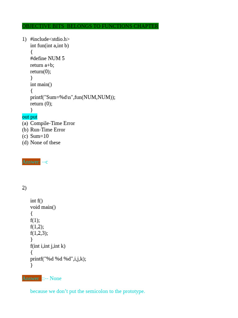 17 Functions | PDF | Parameter (Computer Programming) | Computer Science