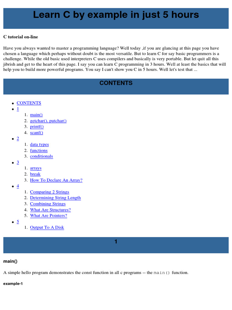 Learn C By Pdf Pointer Computer Programming Computer Program 0589