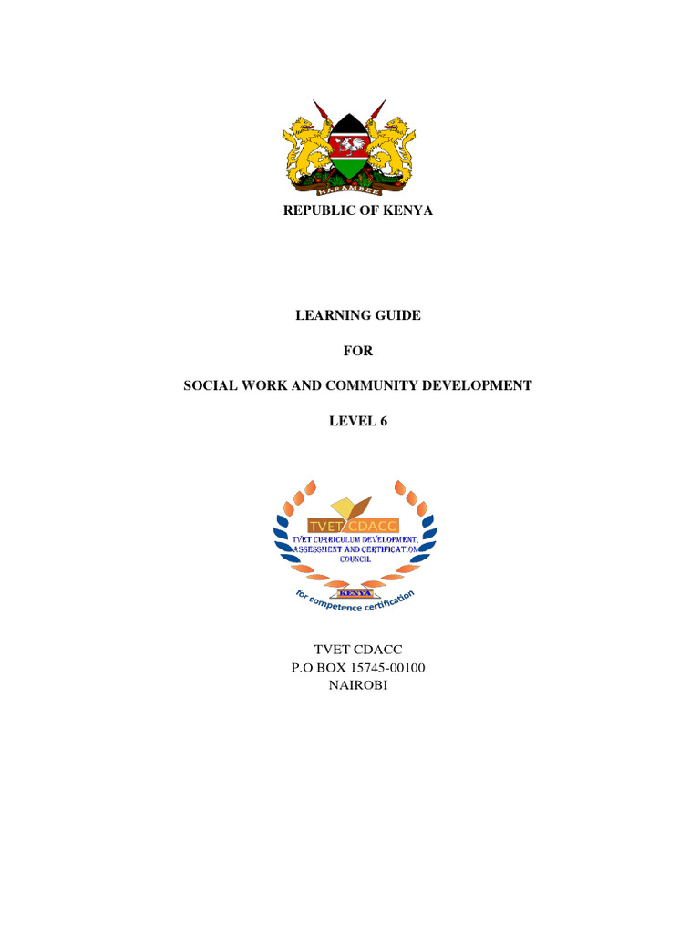 Learning Guide Social Work | Download Free PDF | Educational Assessment ...