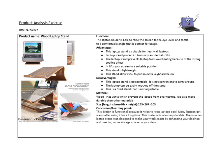 Product Analysis Exercise Template | Download Free PDF | Laptop | Microcomputers