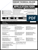 Dwu Non School Leaver Application Form | PDF | Science | Mathematics