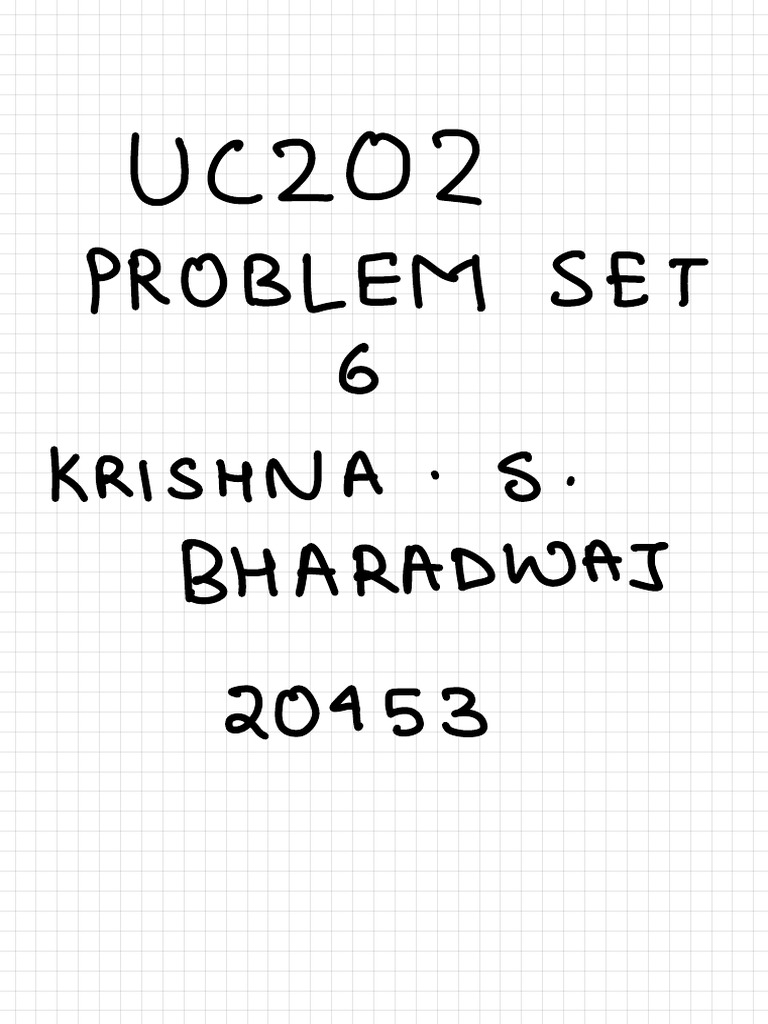UC202 Problem Set 6 - Krishna | PDF | Anode | Electrode