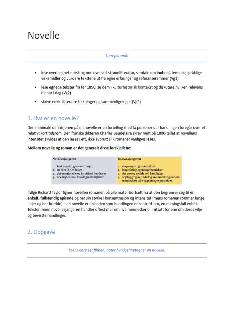 Novelle | PDF