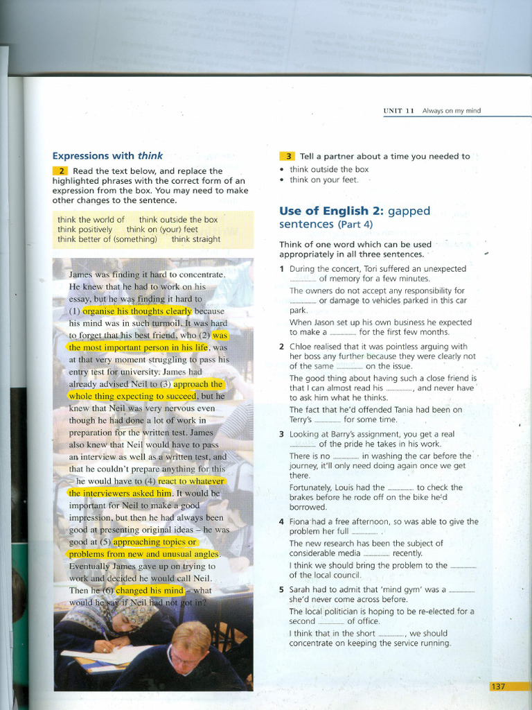 Phrasal Verbs With Think 1 | PDF